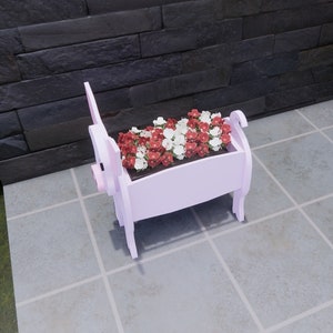 Scroll Saw Pattern, Pig Planter, Farm Animal, Garden Ornament, Planter ...