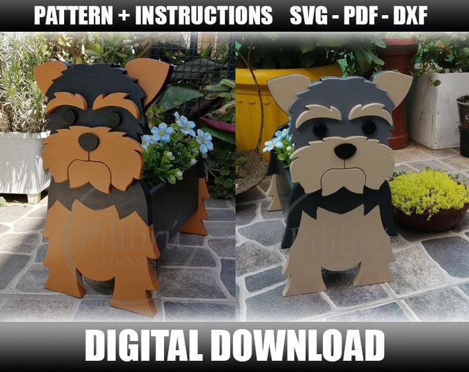 Yorkshire Terrier Pet Planter Dog Planter Birthday Gift Garden Planter ...