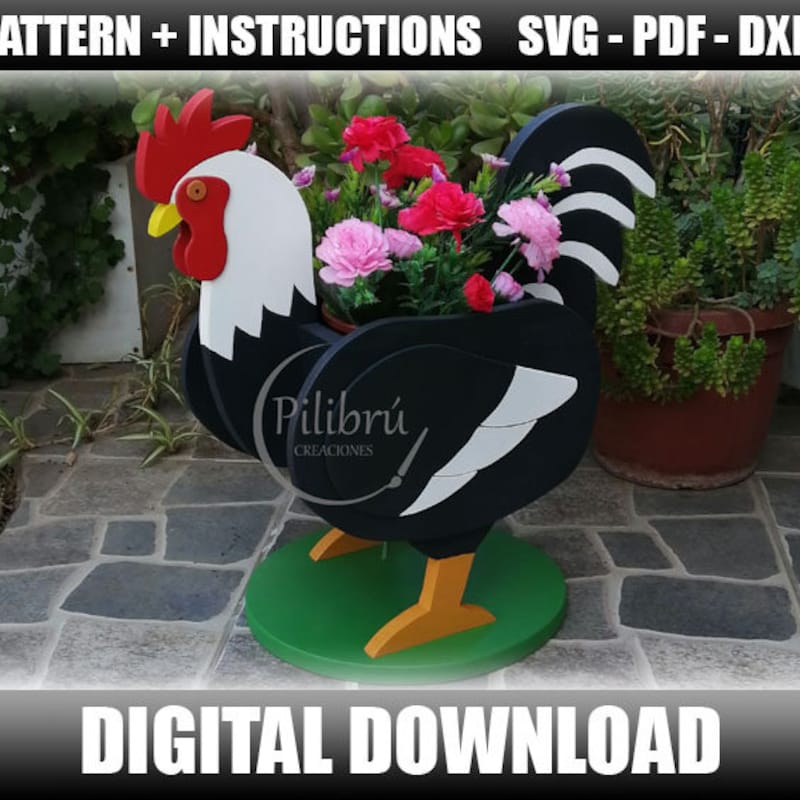 Wooden Rooster - Etsy