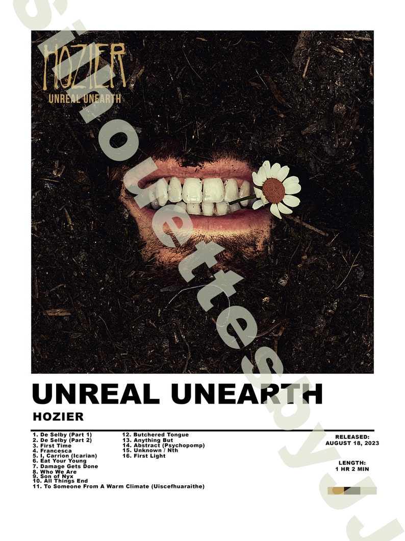 Hozier Unreal Unearth Poster *DIGITAL DOWNLOAD* - Etsy
