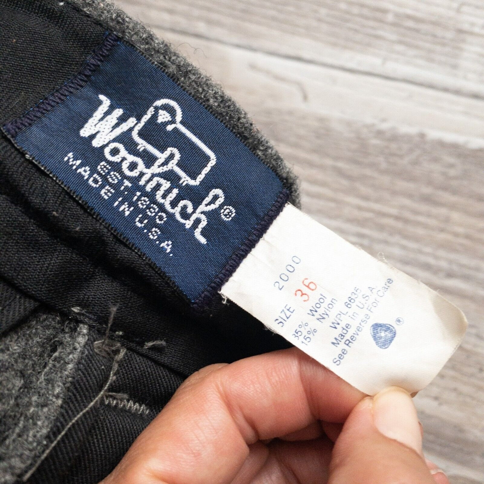 Woolrich Vintage 60s 70s USA Mens Gray Malone Heavy Wool Hunting Field ...