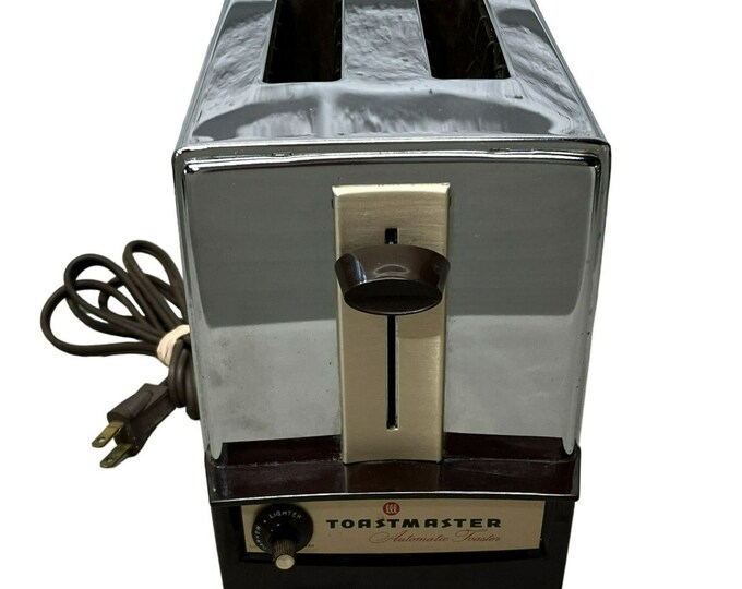 Vintage Toastmaster 2 Slice Automatic Toaster Deco Chrome Beauty Works ...