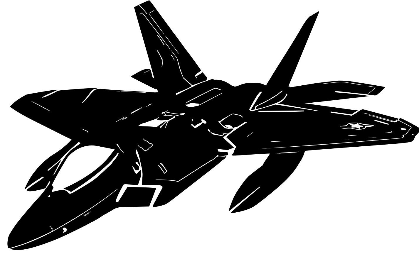 F 22 Raptor DXF Vector Image | Etsy