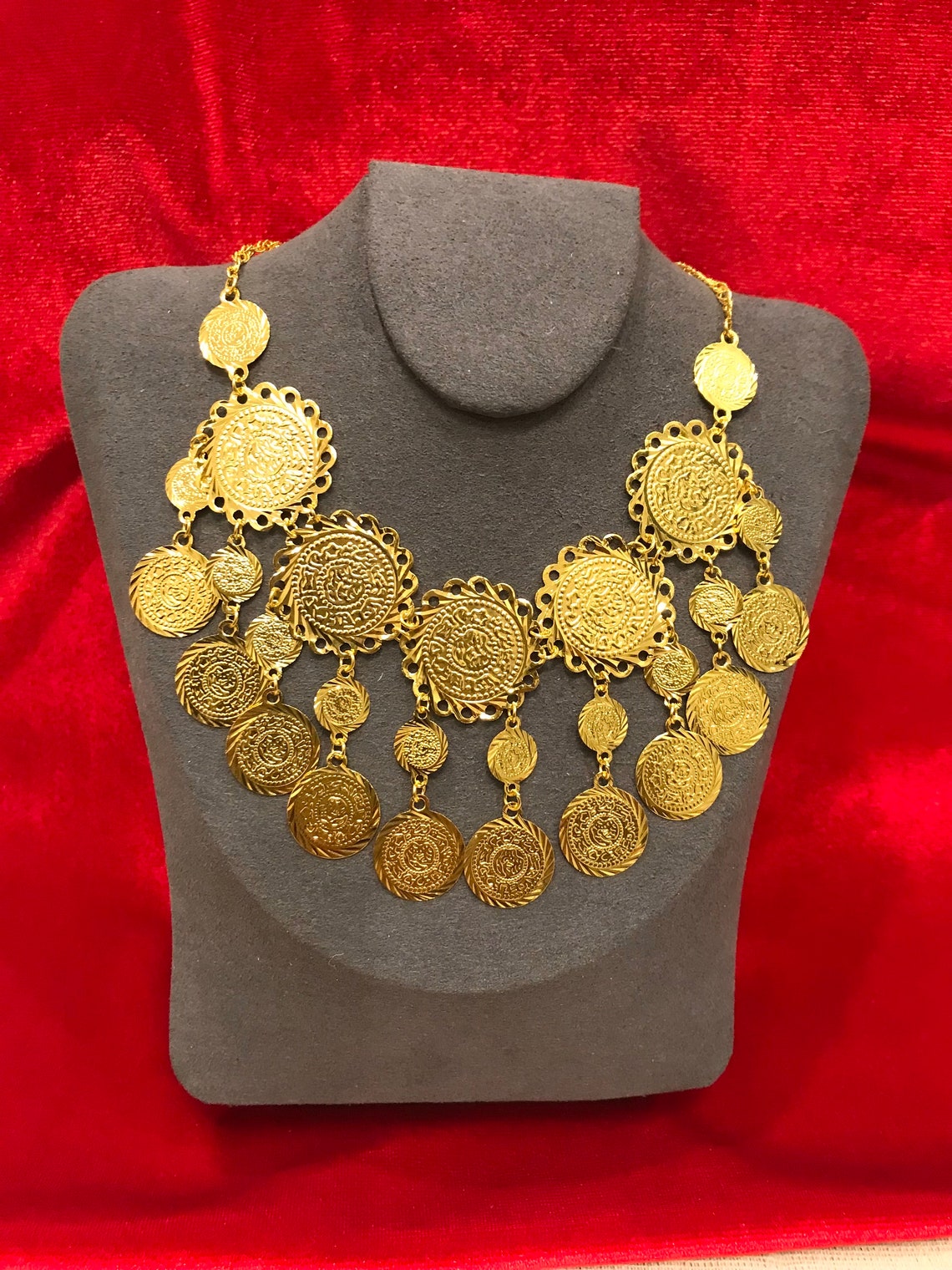 Lira Jewelry Set, Coin Jewelry Set for Women, Middle East Jewelry - Etsy
