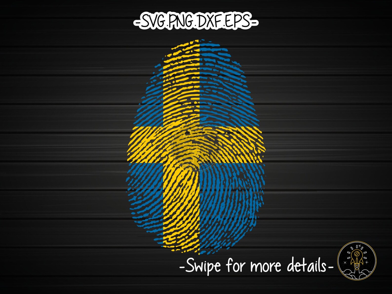 Sweden is in My DNA Fingerprint SVG Cut File Cricut Clipart - Etsy