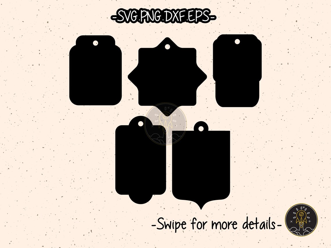 Gift Tag Price Tags Template SVG Laser Cut File Vector Cricut - Etsy