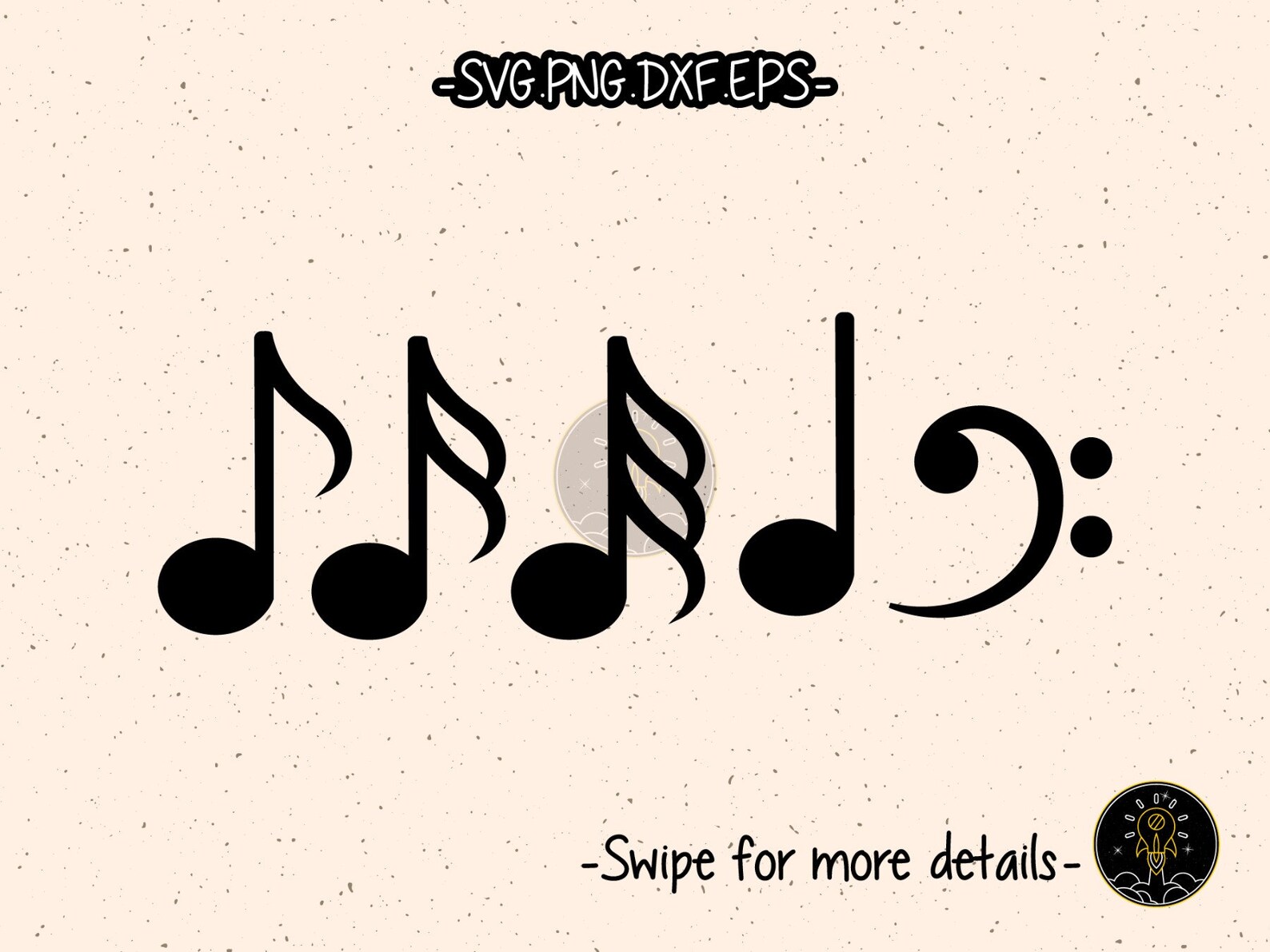 Musical Music Notes SVG Cut File Cricut Clipart - Etsy