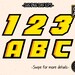 Supercross Motocross Racing Nascar Number Letter Font Alphabet SVG Cut ...