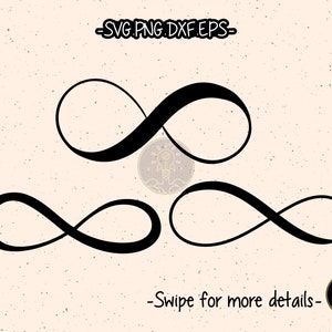 Infinity Infinite SVG Bundle Cut File Cricut Clipart - Etsy