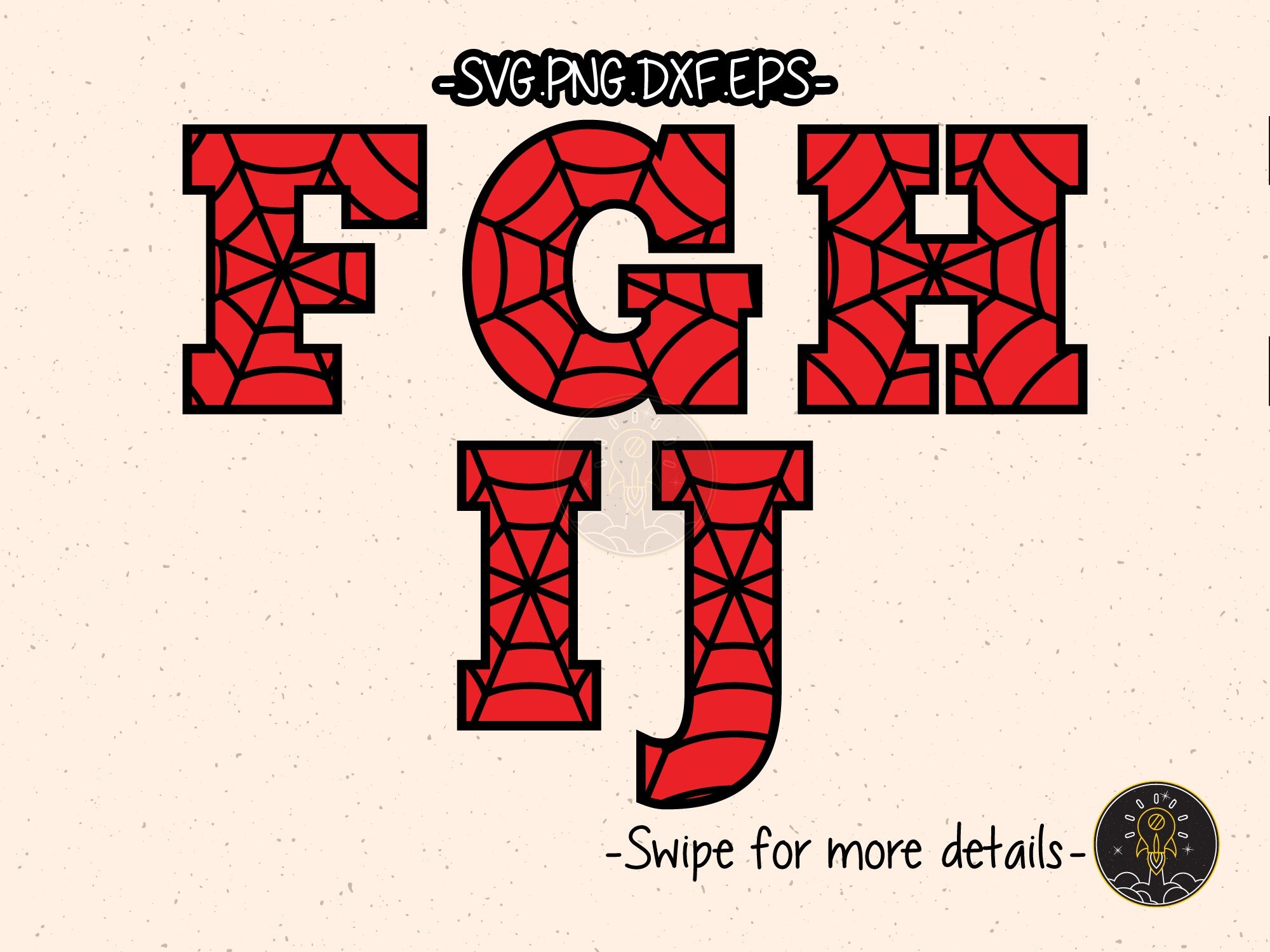 SpiderWeb Spider Numbers Letters Font Alphabet SVG Vector | Etsy