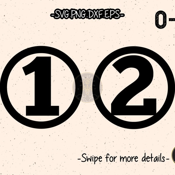 Circle Table Numbers - Etsy