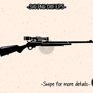 Crossed Rifles Hunting Sniper Gun Shooting SVG Cut File Cricut Clipart ...