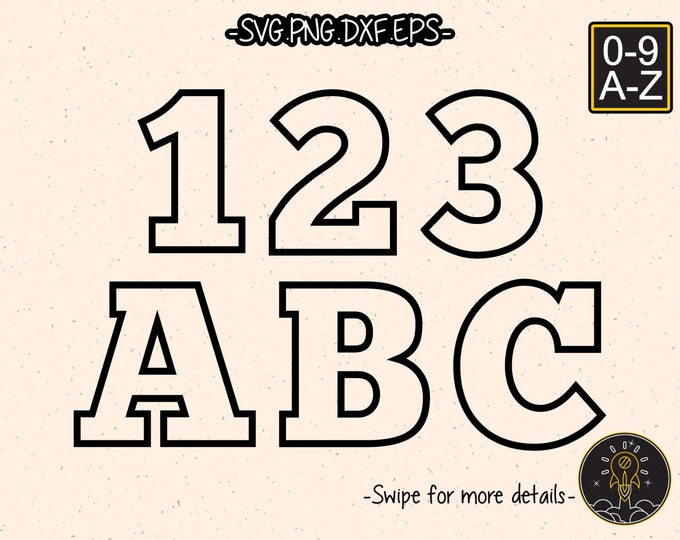 Block Font Letters SVG Bundle, Alphabet Cut Files for Cricut Silhouette ...