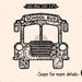 School Bus Zentangle Mandala SVG Cut File Cricut Clipart - Etsy