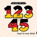 Germany German Flag Numbers SVG Cut File Cricut Clipart - Etsy