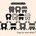 Tooth Dentist Dental Teeth Monogram SVG Cut File Cricut Clipart - Etsy