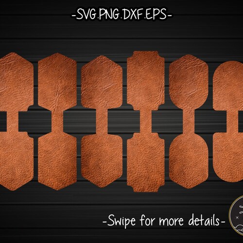 Leather Keychain Key Fob Template SVG Laser Cut File Cricut - Etsy