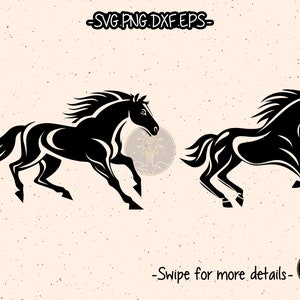 Mustang Horse Running SVG Team Mascot Cut File Cricut Clipart ...