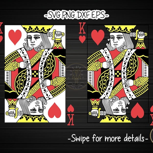 Playing Cards King - Etsy