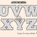Maze Labyrinth Letter Font Alphabet Number SVG Cut File Cricut Clipart ...