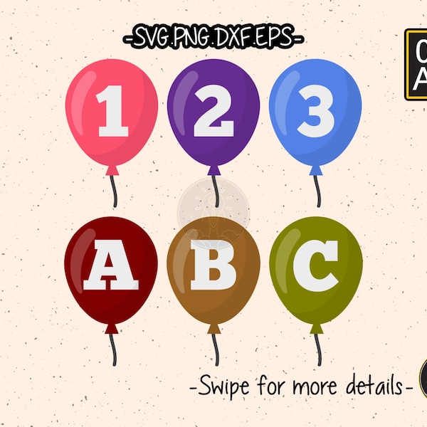 Balloon Letter Font Svg - Etsy