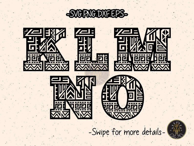 Aztec Number Letter Font Alphabet SVG Cut File Cricut Clipart - Etsy