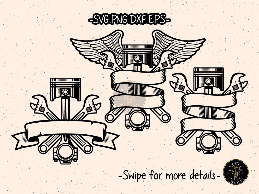 Piston Car Mechanic Garage Repair Tools SVG Cut File Cricut Clipart - Etsy