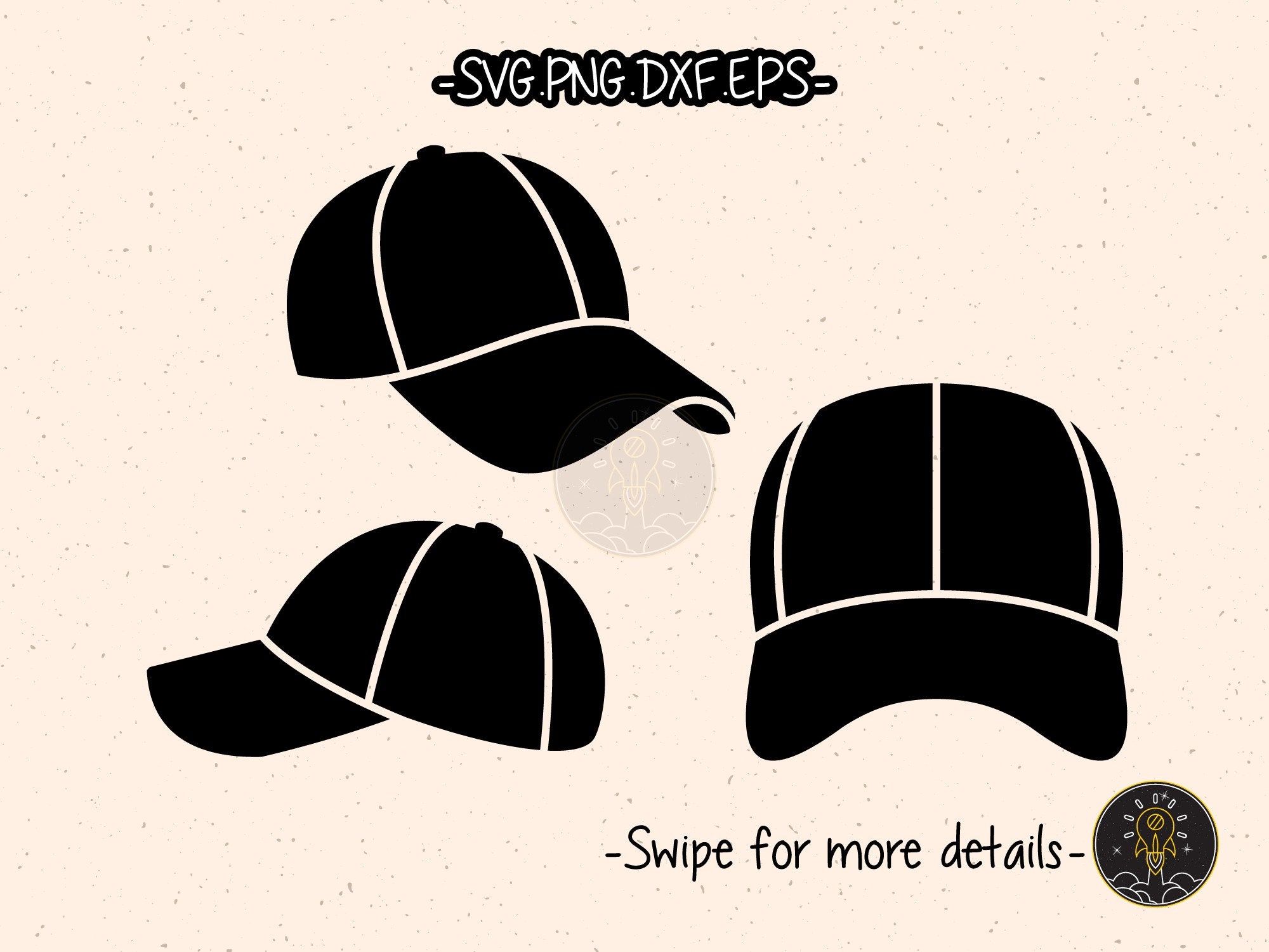 Baseball Cap Trucker Hat Trucker SVG Silhouette Cameo Cricut - Etsy