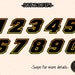 Motocross Supercross Racing Nascar Number Letter Font Alphabet SVG Cut ...