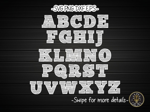 Chalkboard Typography Alphabet
