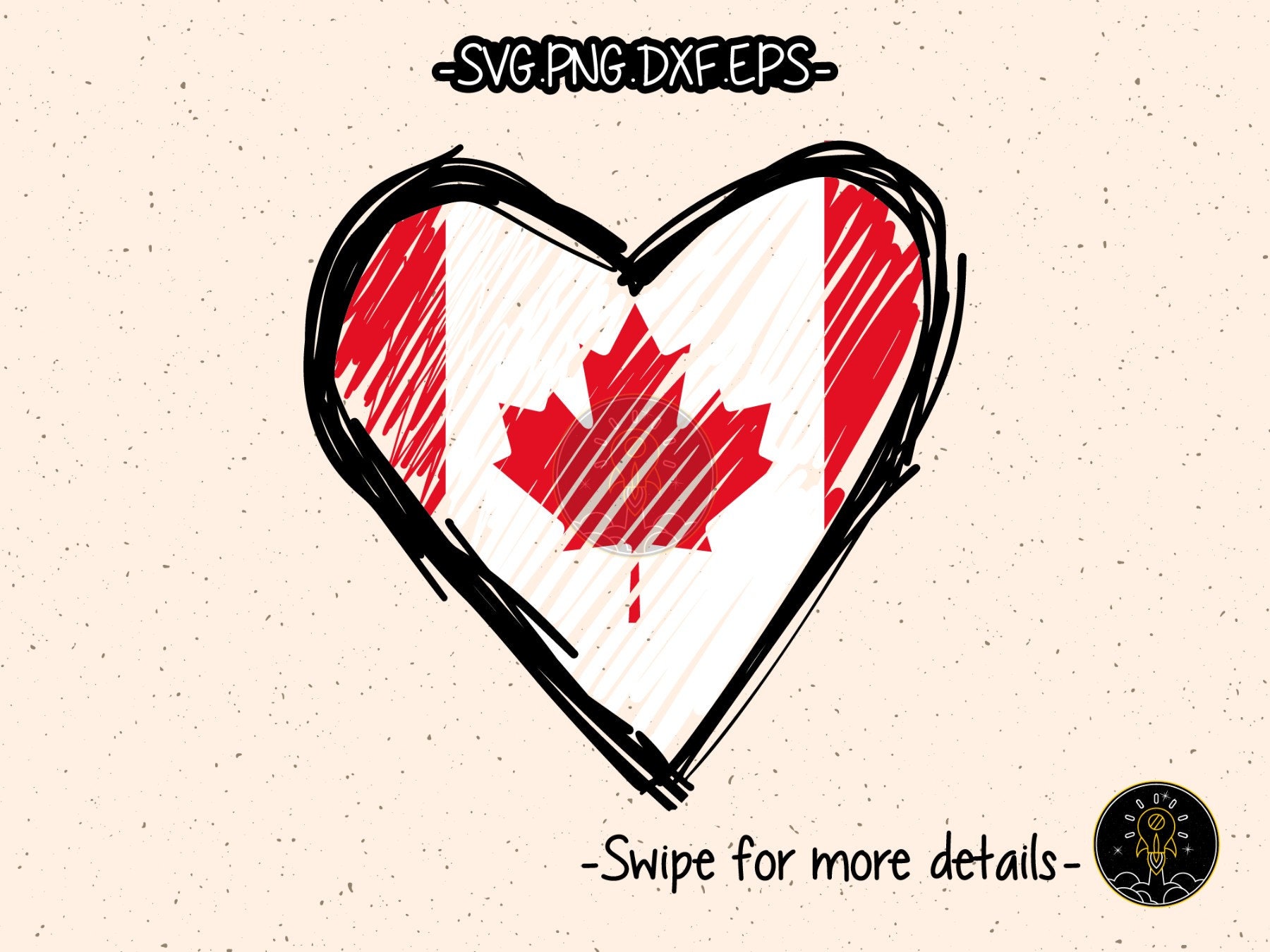Canada Flag Heart Sunflower SVG Cut File Cricut Clipart - Etsy