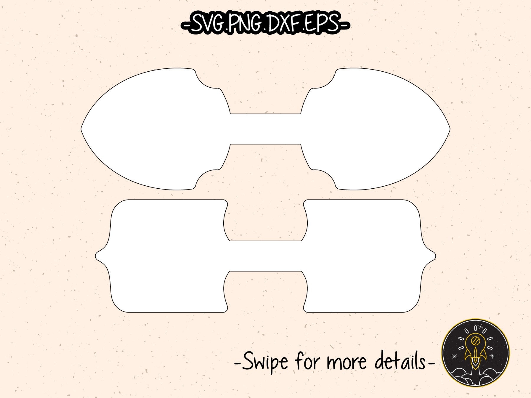 Leather Keychain Key Fob Template SVG Laser Cut File - Etsy