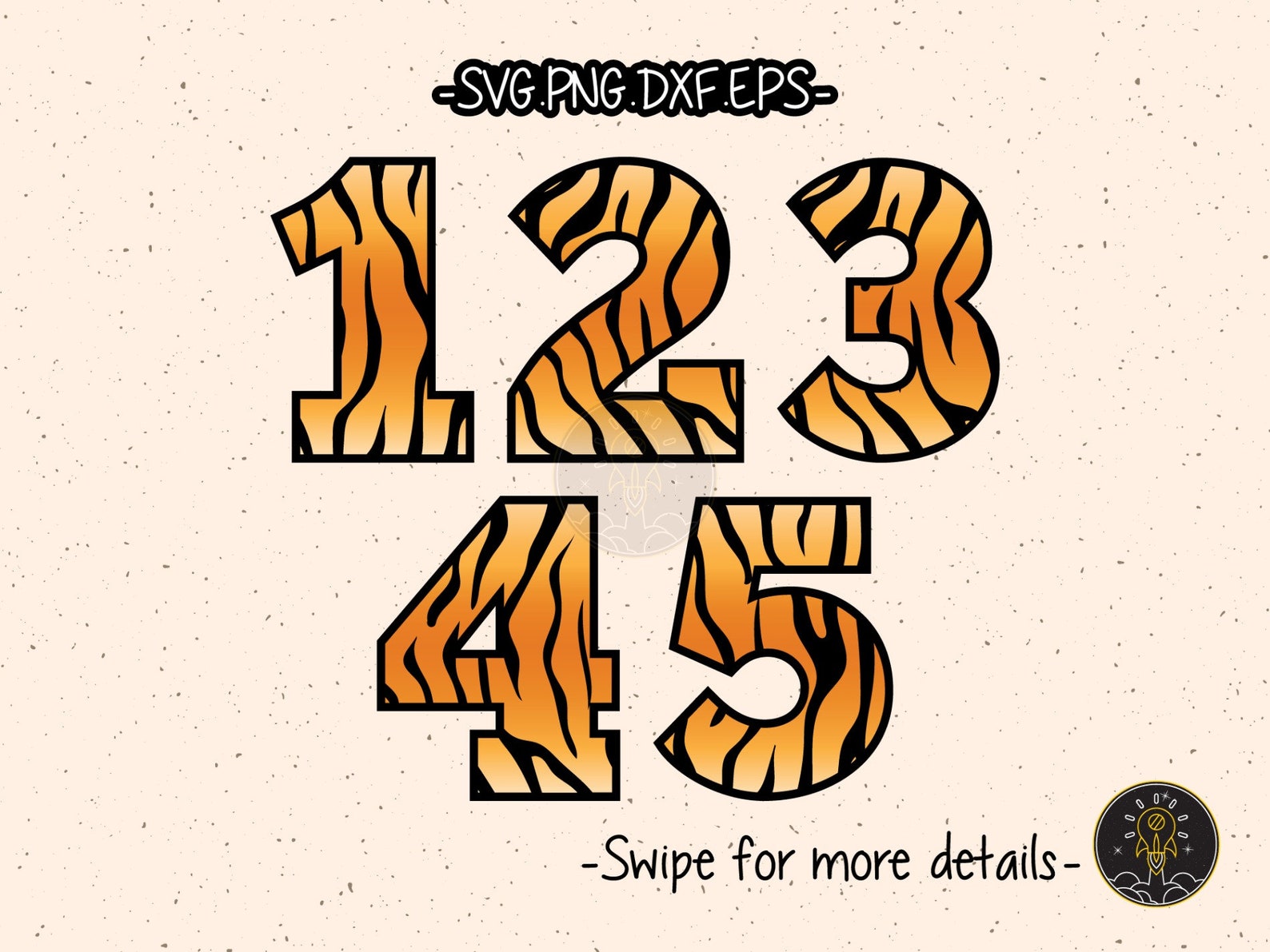 Tiger Numbers Letters Font Alphabet SVG Cut File Cricut - Etsy