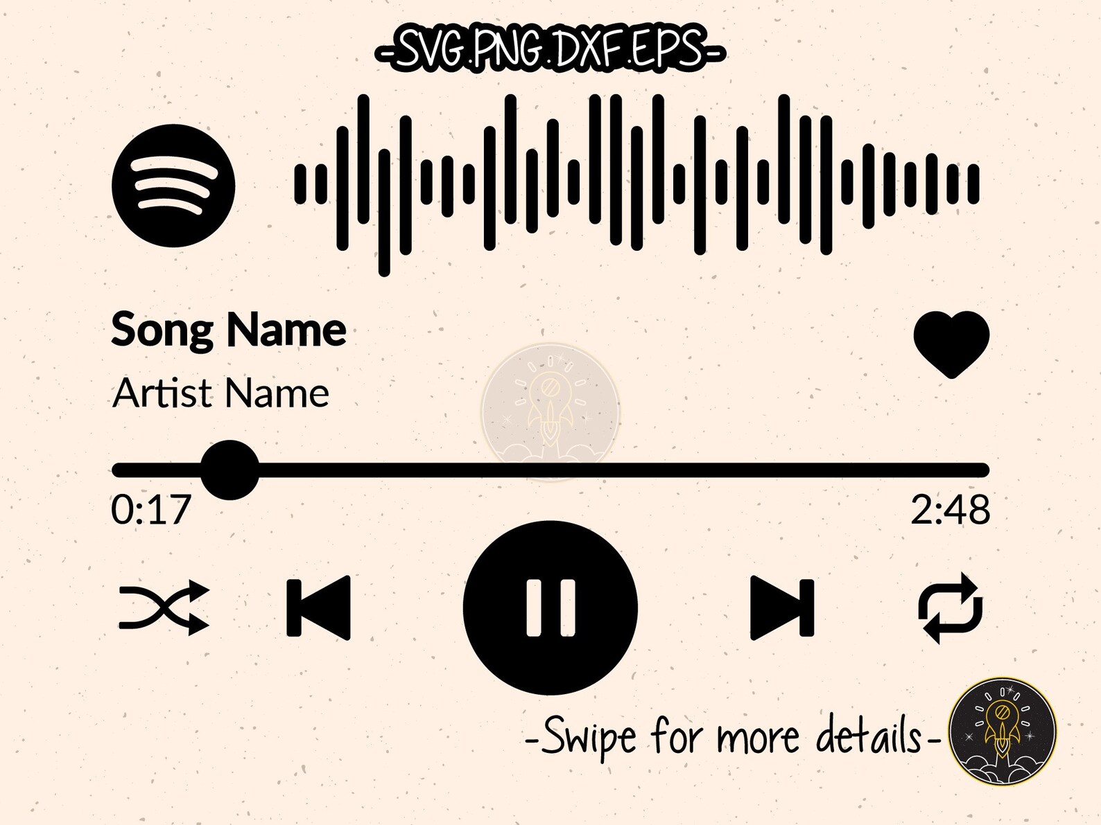 Music Player Audio Control Buttons SVG Cricut Cut File Clipart - Etsy