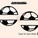 Football Soccer Split Monogram SVG Cricut Cut File Clipart - Etsy
