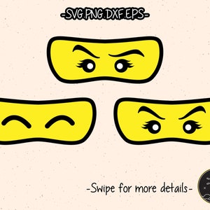 Ninja Eyes Mask SVG Cricut Cut File Clipart - Etsy