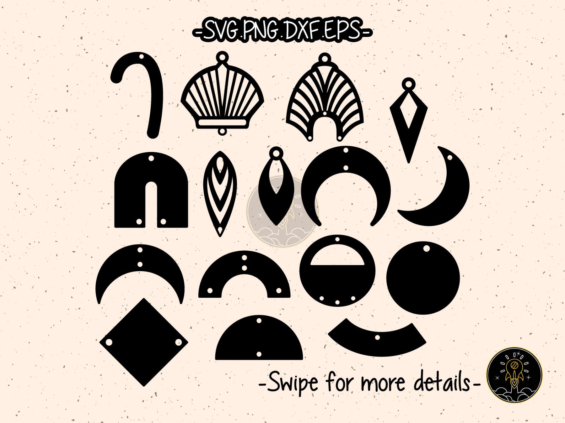 Necklace Template SVG Laser Cut File - Etsy Canada