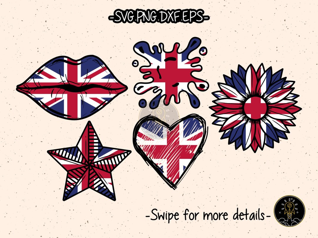 United Kingdom SVG | England Flag Heart Sunflower Cut File Cricut ...