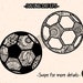 Soccer Football Mandala Zentangle SVG Laser Cut File CNC - Etsy