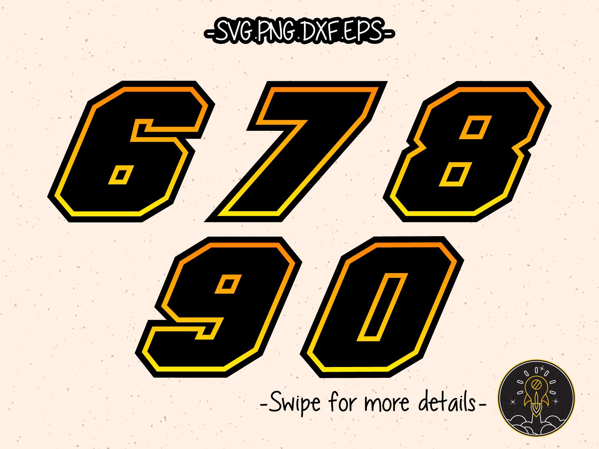Motocross Supercross Racing Nascar Numbers Letters Font - Etsy Canada