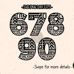 Aztec Number Letter Font Alphabet SVG Cut File Cricut Clipart - Etsy