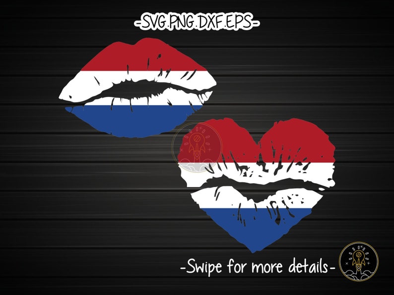 Netherlands Flag Lips Heart SVG Cut File Cricut Clipart - Etsy