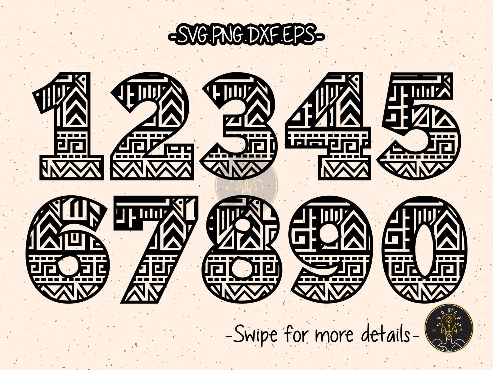 Aztec Number Letter Font Alphabet SVG Cut File Cricut Clipart - Etsy