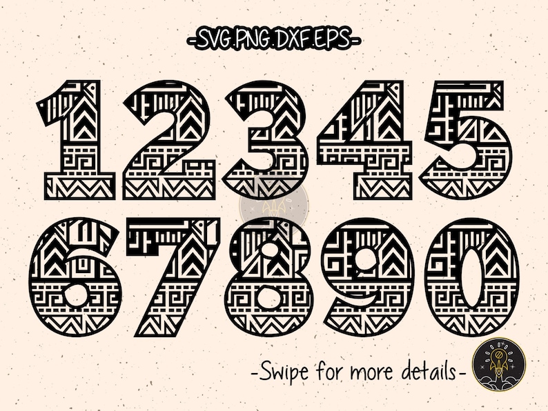 Aztec Number Letter Font Alphabet SVG Cut File Cricut Clipart - Etsy ...