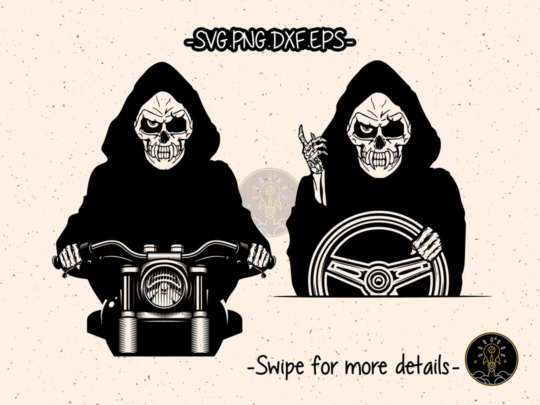 Truck Driver SVG Biker Cricut Skull Skeleton Cut File Clipart - Etsy