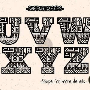 Aztec Number Letter Font Alphabet SVG Cut File Cricut Clipart - Etsy