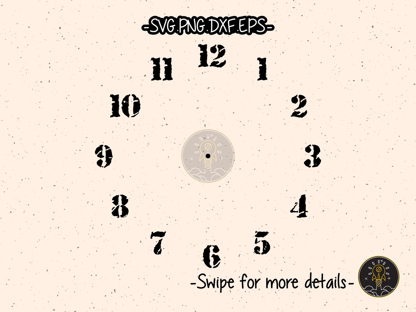 Distressed Grunge Army Clock Face Template SVG Cut File Vector | Etsy