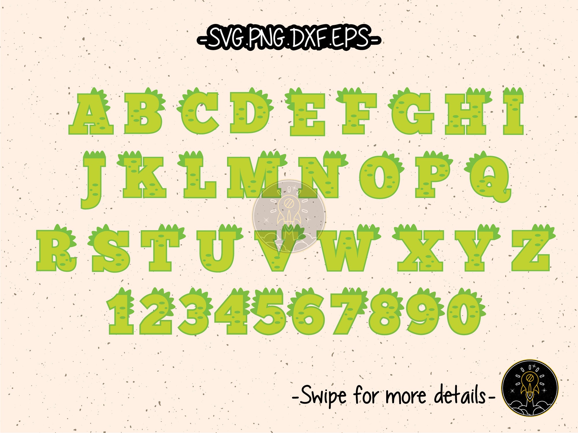 Dinosaurs Birthday Number Letter Font Alphabet SVG Cut File Clipart - Etsy