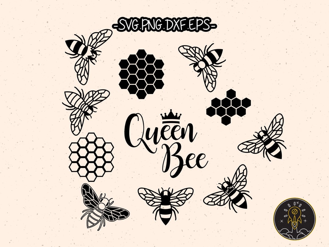Queen Bee SVG Cricut Cut File Clipart - Etsy
