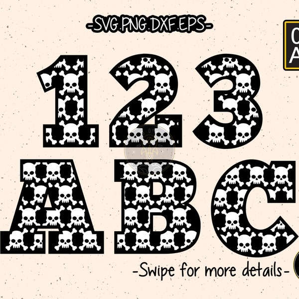 Alphabet Skull - Etsy